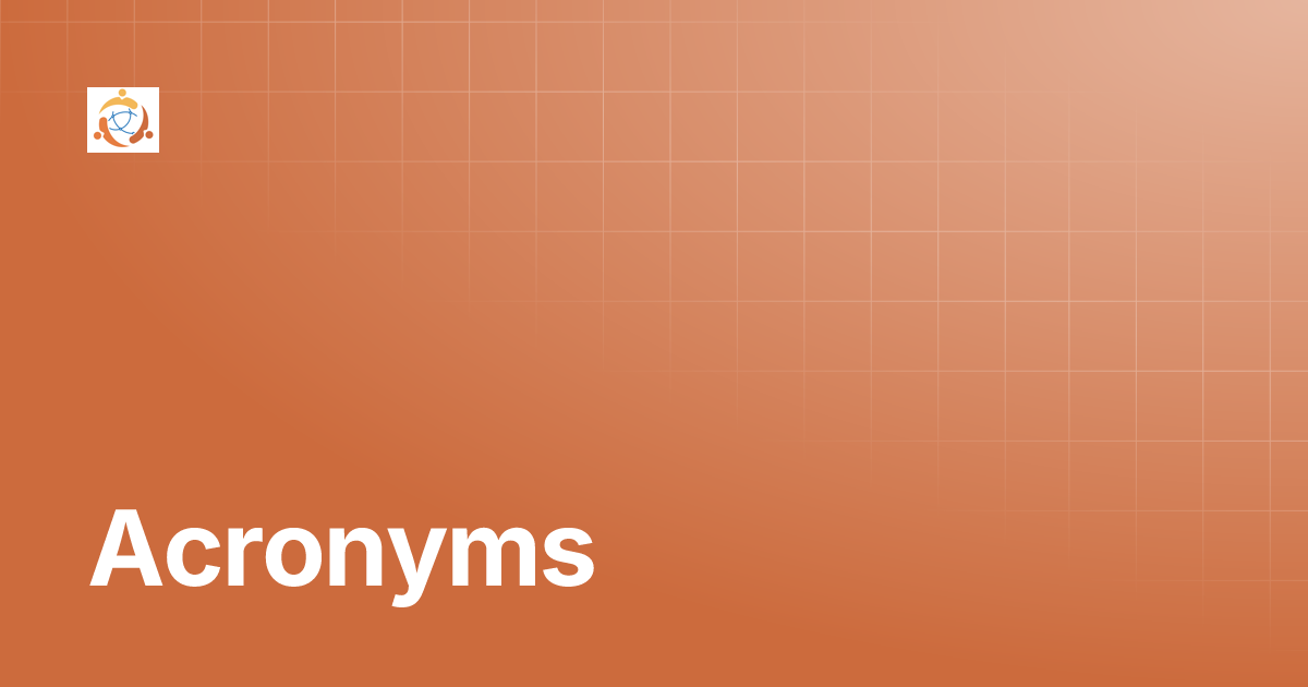 Acronyms | DCI Standards